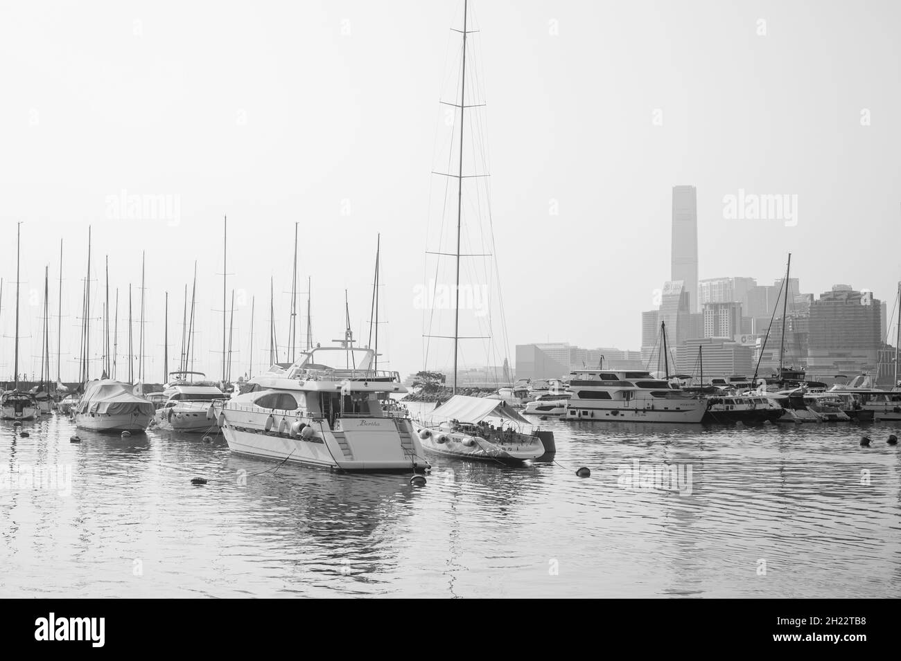 White yacht small boat Black and White Stock Photos & Images - Alamy