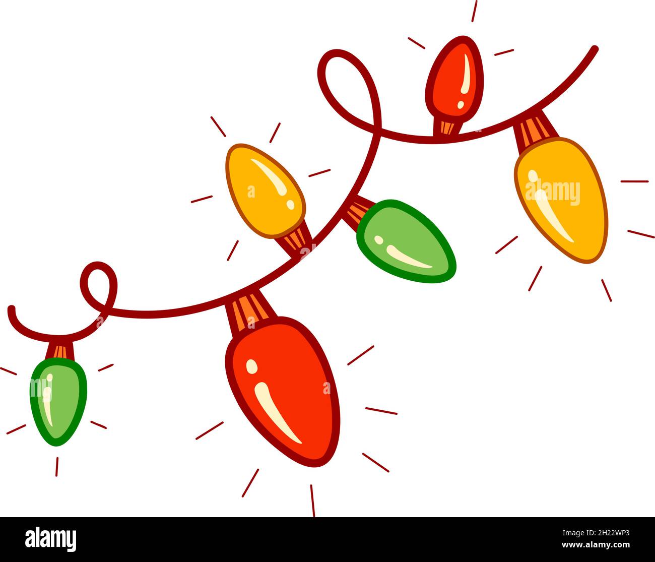 Christmas cartoons clip art. Christmas garland clipart vector ...