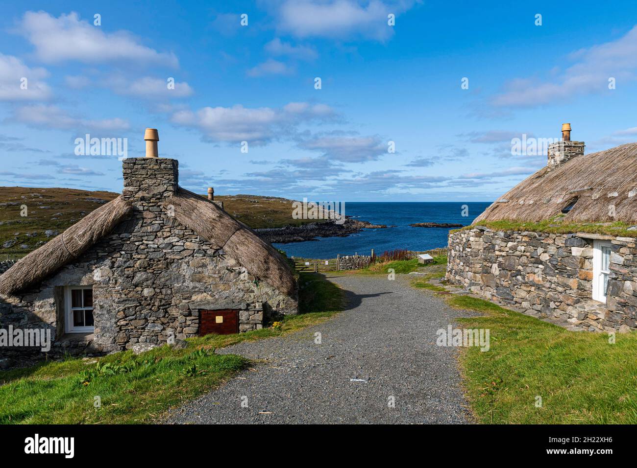 Gearrannan Blackhouse Village, Isle of Lewis, Outer Hebrides, Scotland ...