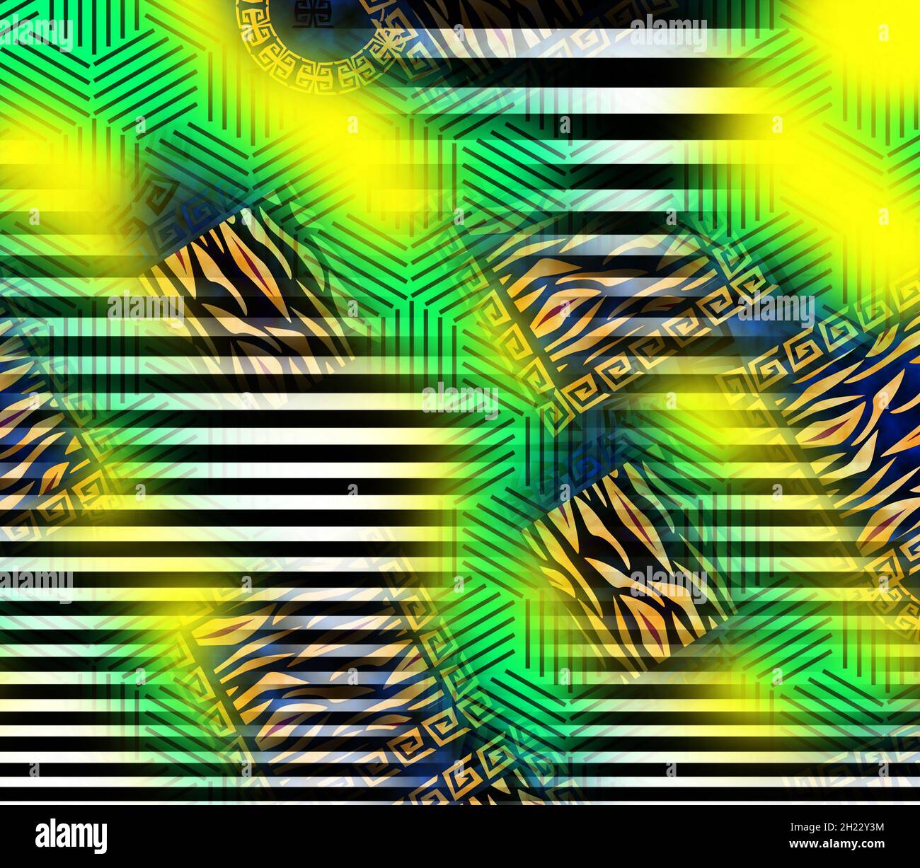 colorful animal prints, fabric patterns Stock Photo - Alamy