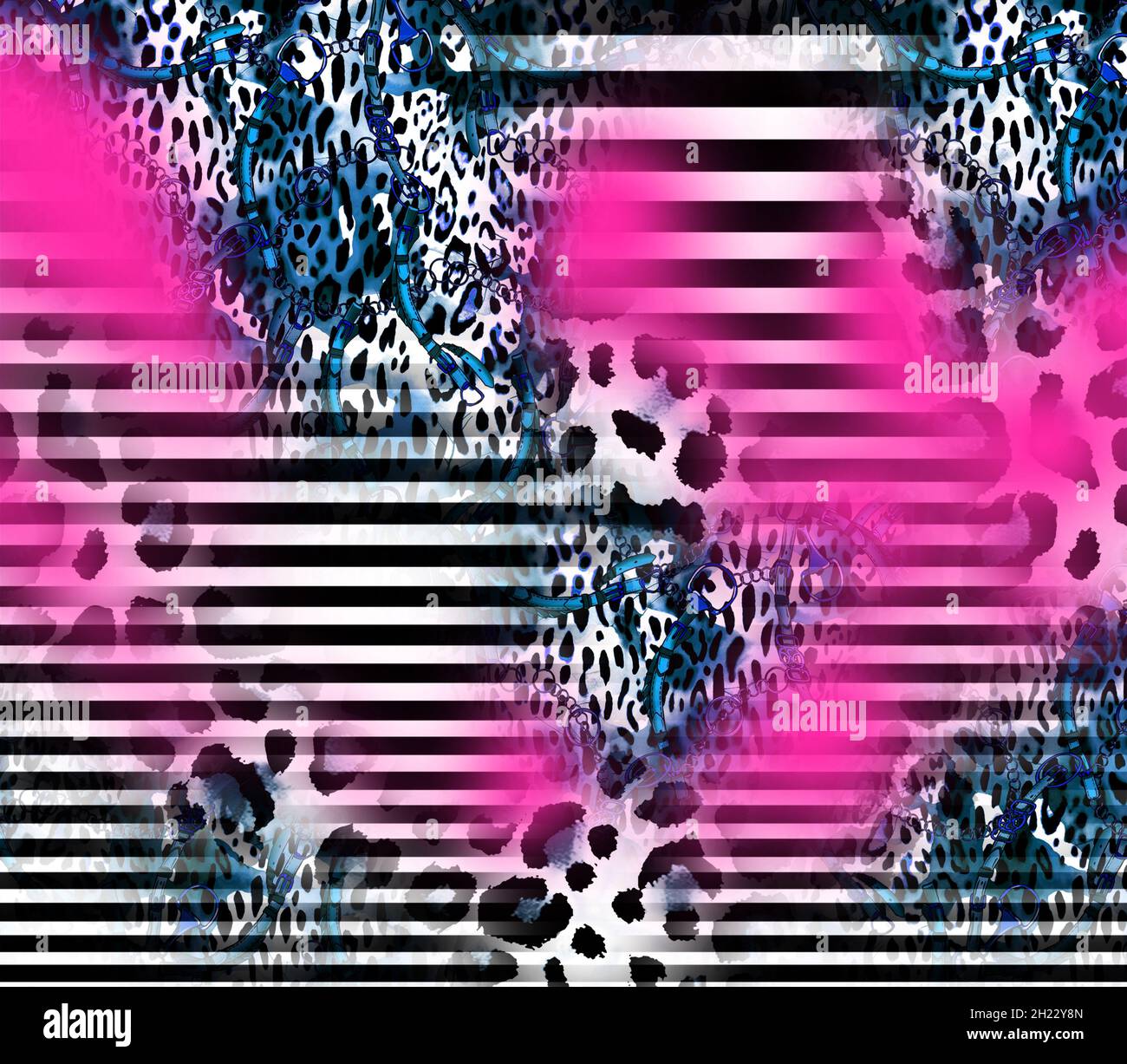 colorful animal prints, fabric patterns Stock Photo - Alamy