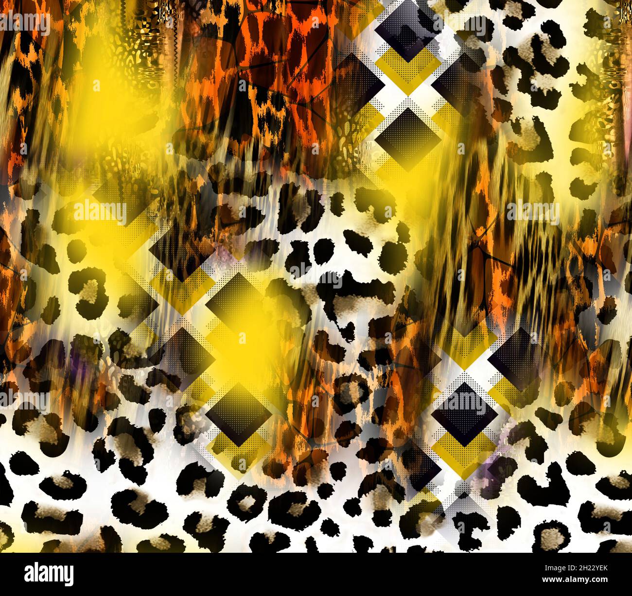 colorful animal prints, fabric patterns Stock Photo - Alamy