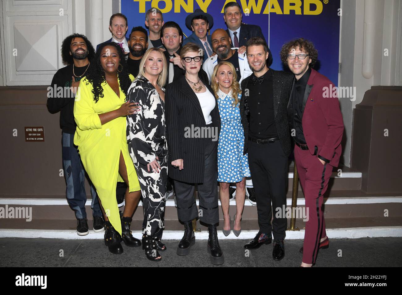 New York, NY, October 19, 2021. Cast and crew including; Kurt Crowley ...
