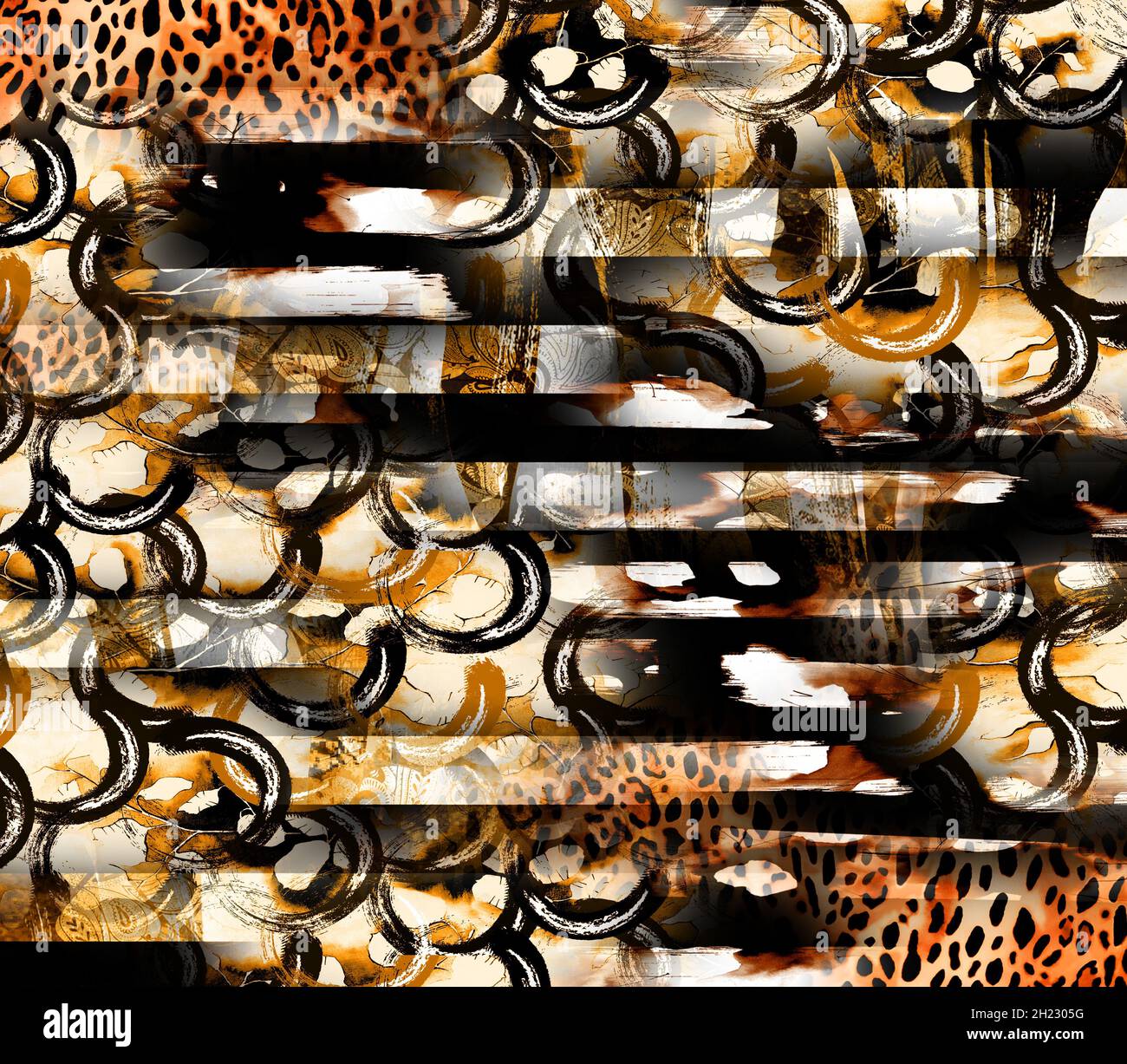 colorful animal prints, fabric patterns Stock Photo - Alamy