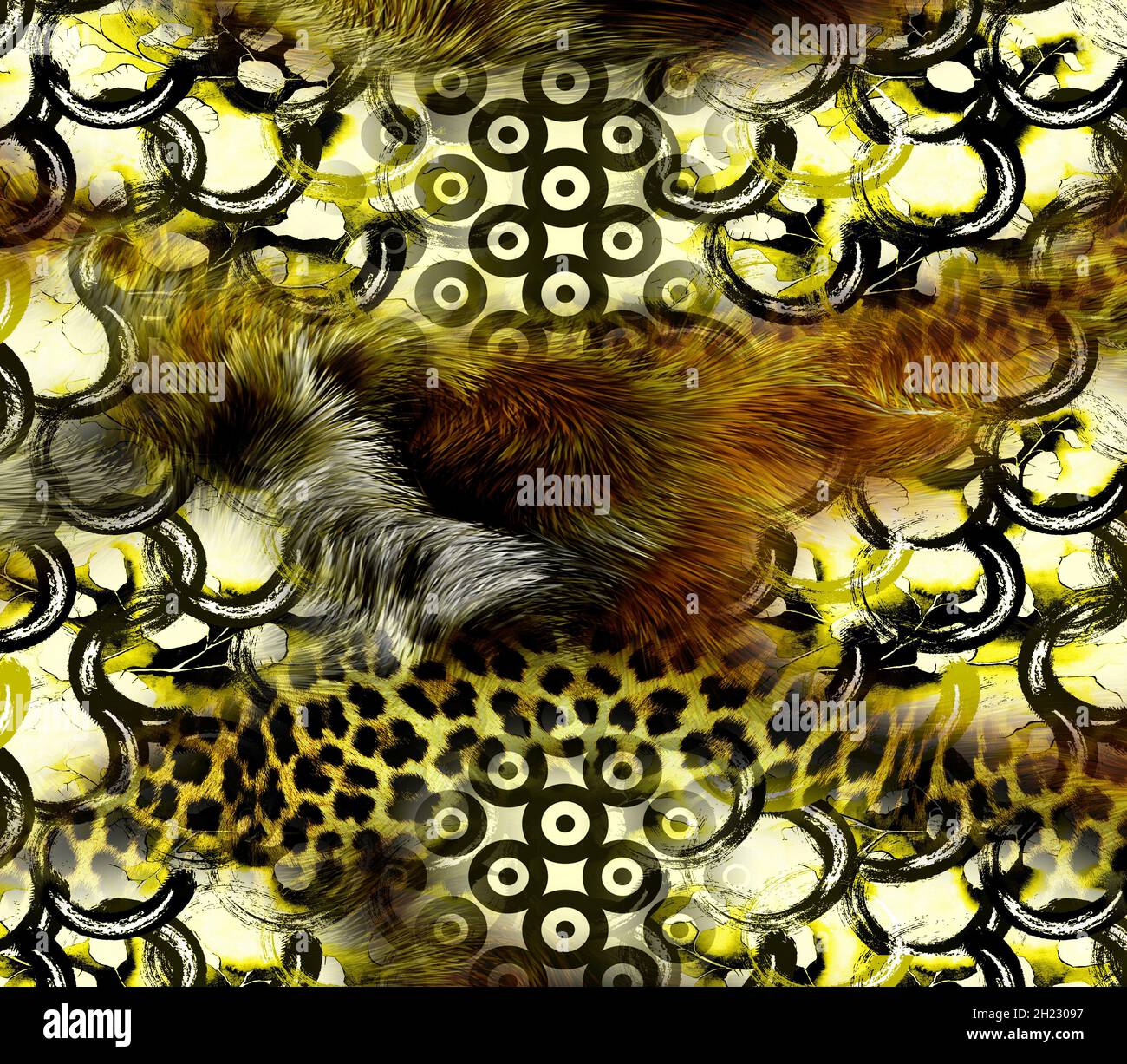 colorful animal prints, fabric patterns Stock Photo - Alamy