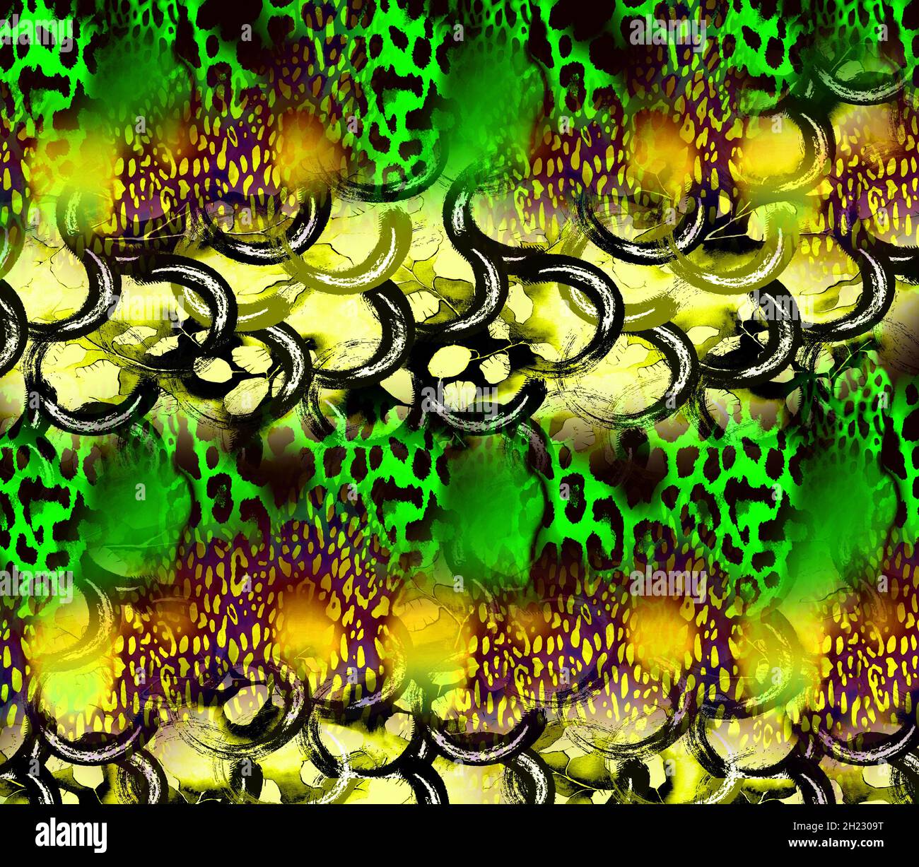 colorful animal prints, fabric patterns Stock Photo - Alamy