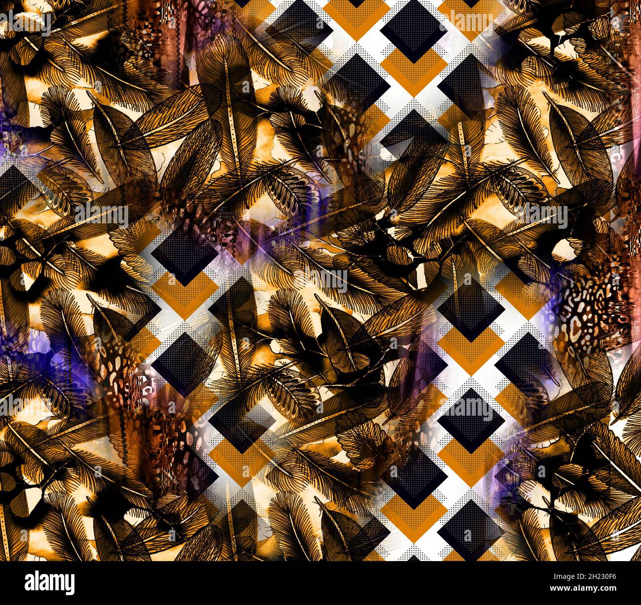 colorful animal prints, fabric patterns Stock Photo - Alamy