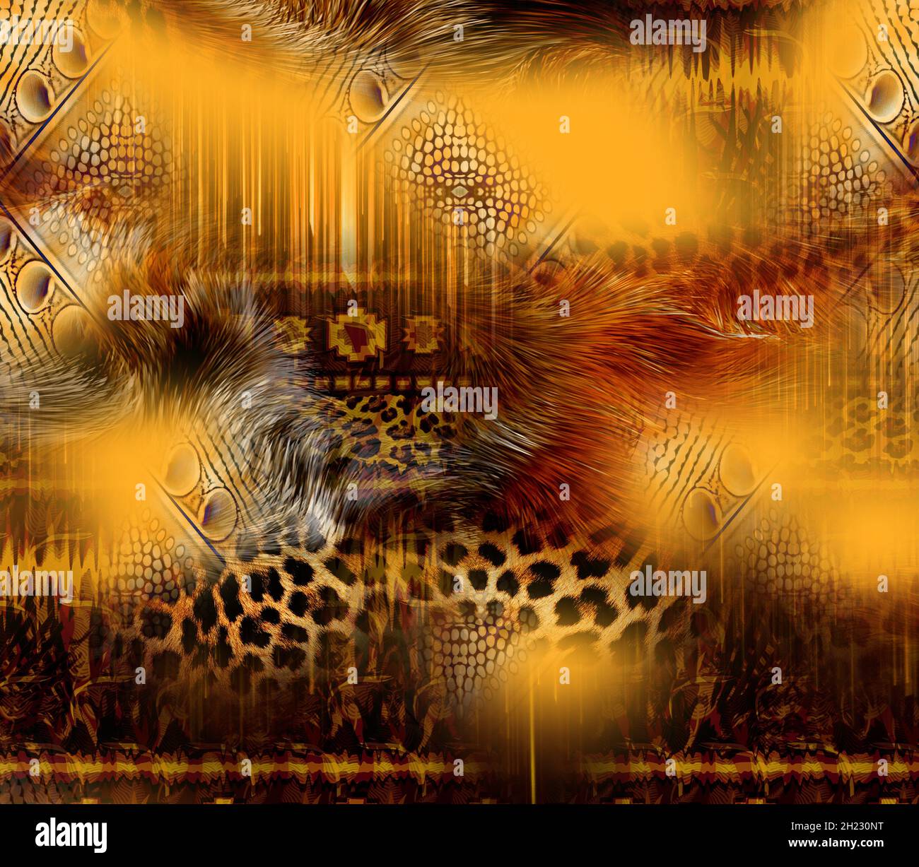 colorful animal prints, fabric patterns Stock Photo - Alamy