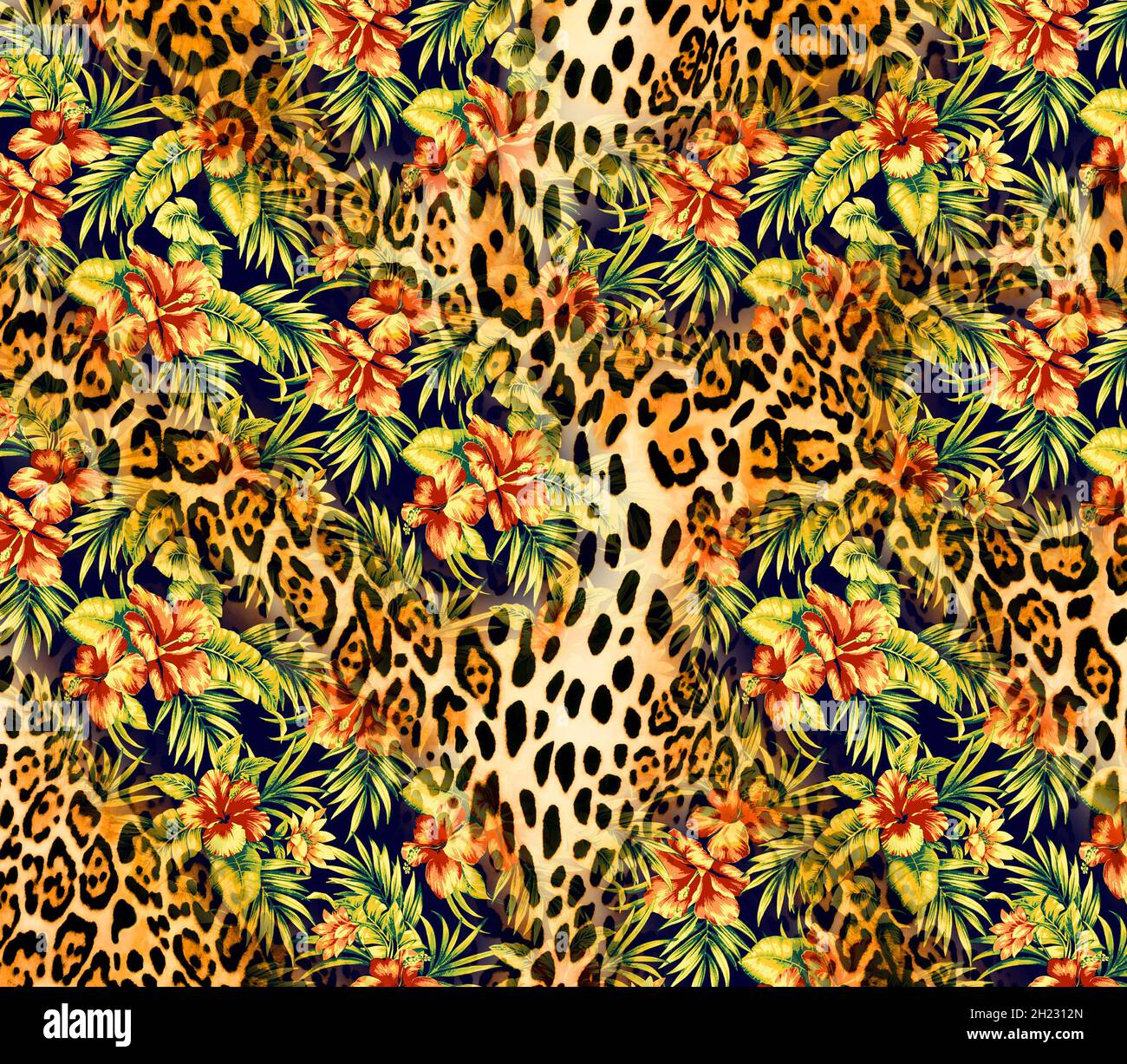 colorful animal prints, fabric patterns Stock Photo - Alamy