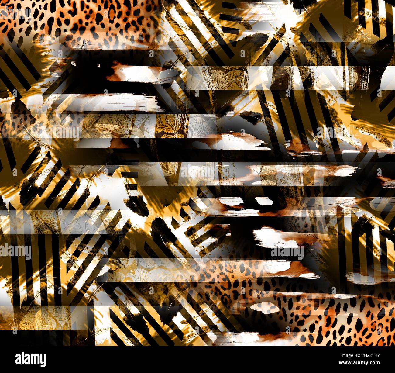 colorful animal prints, fabric patterns Stock Photo - Alamy