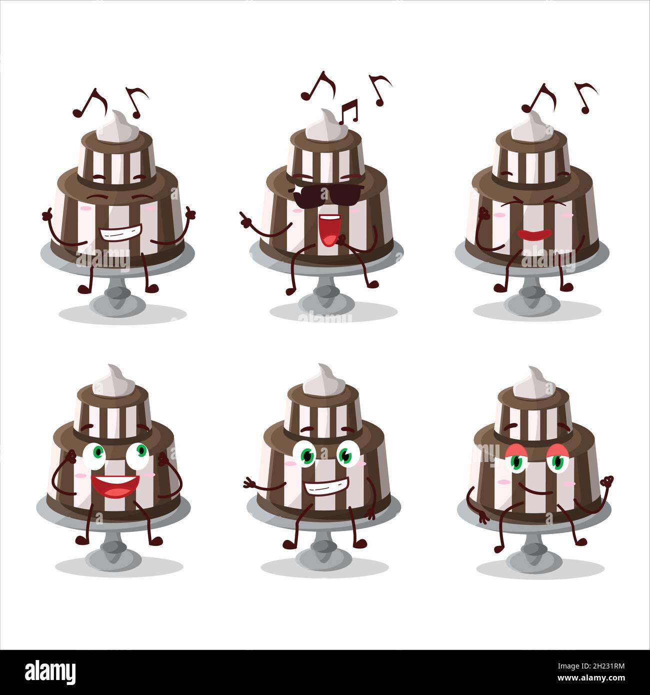 Dancing chocolate Stock Vector Images - Alamy