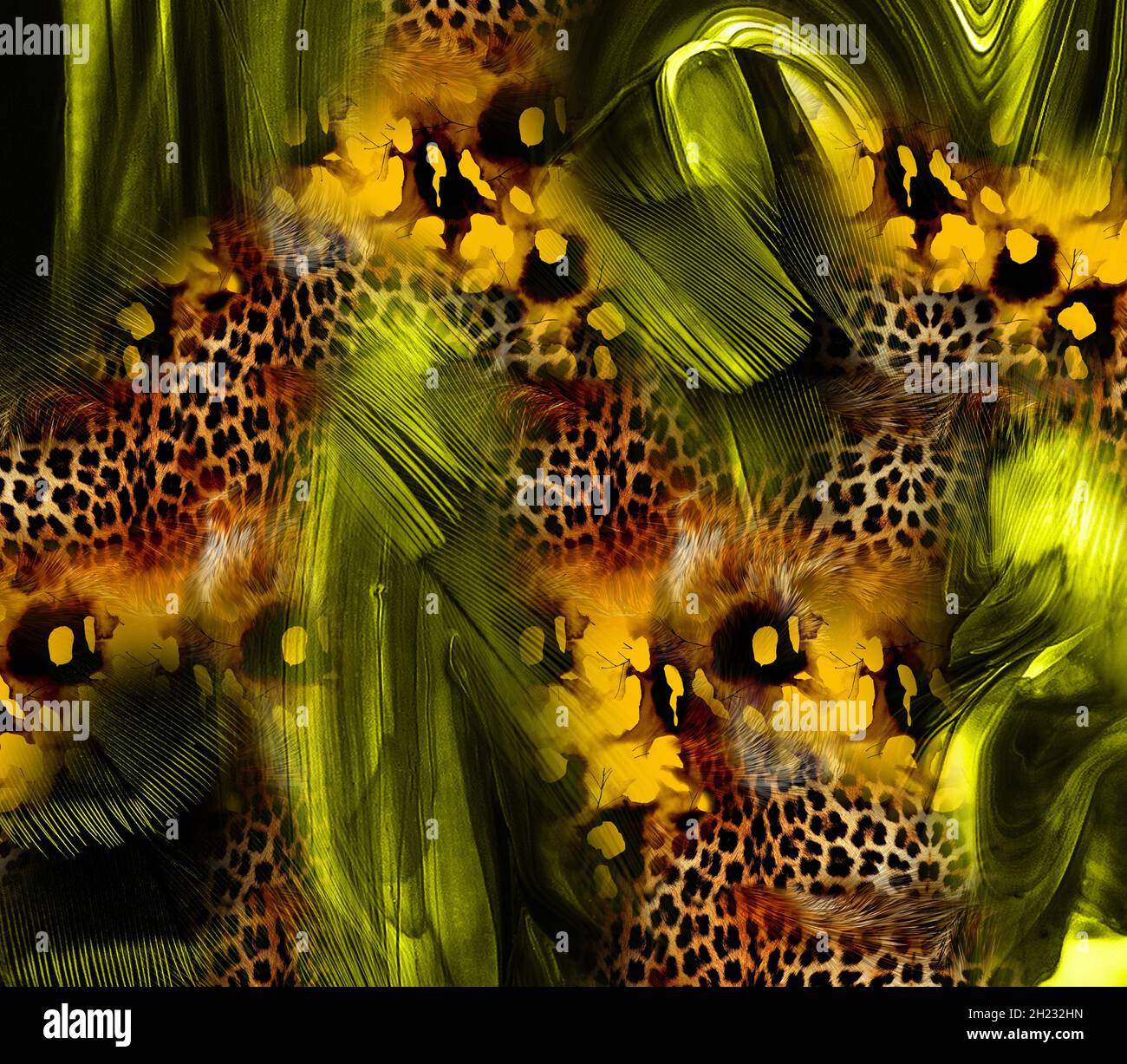 colorful animal prints, fabric patterns Stock Photo - Alamy