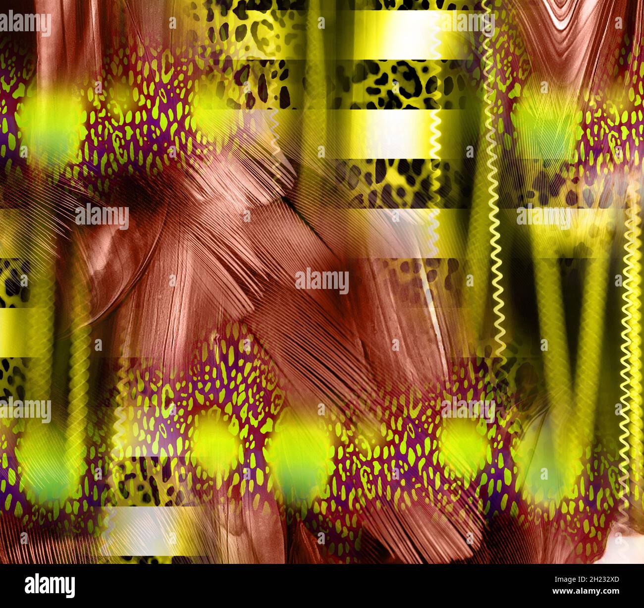 colorful animal prints, fabric patterns Stock Photo - Alamy