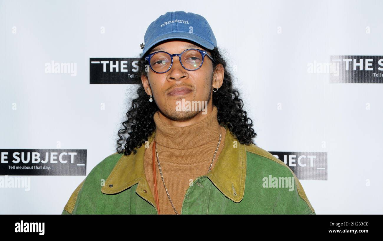 New York, United States. 19th Oct, 2021. Actor Caleb Eberhardt attends ...