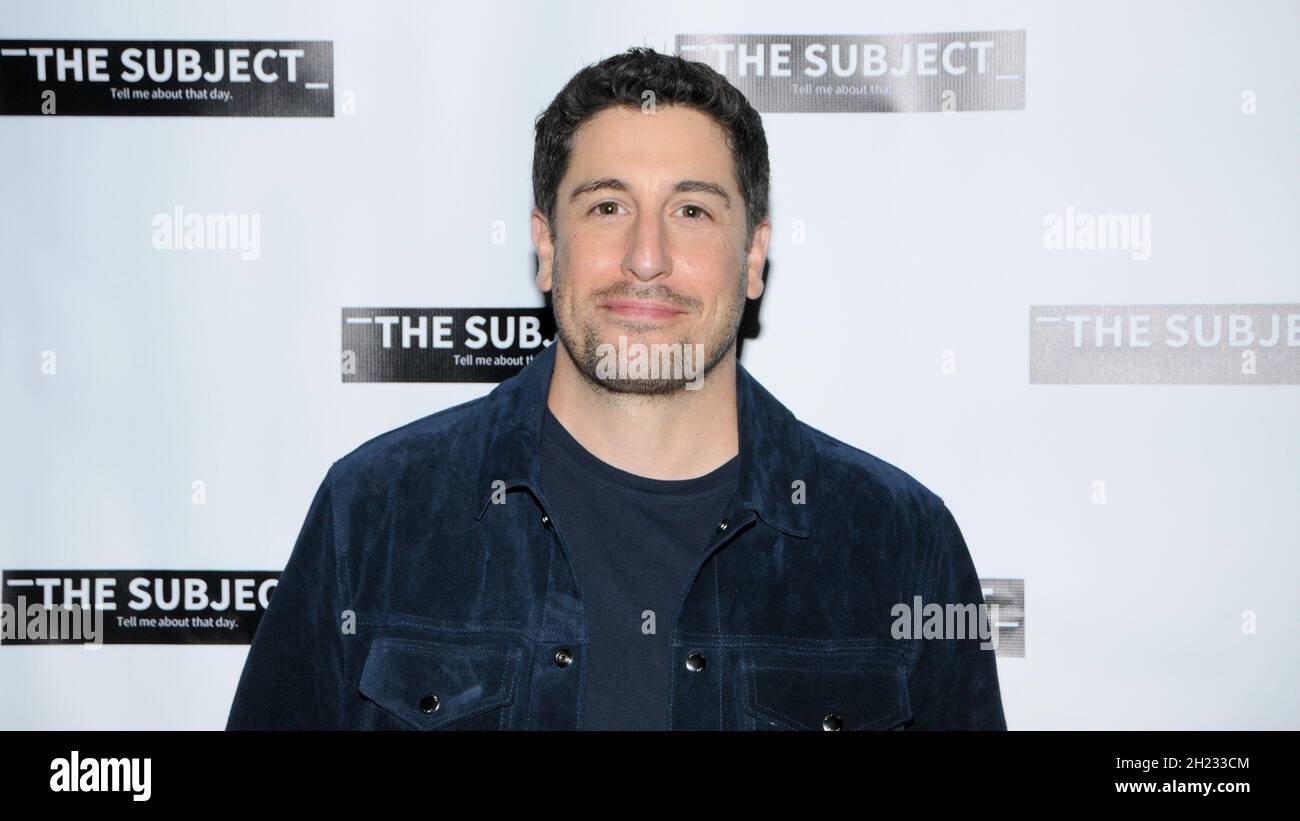 New York, United States. 19th Oct, 2021. Actor Jason Biggs attends "The ...