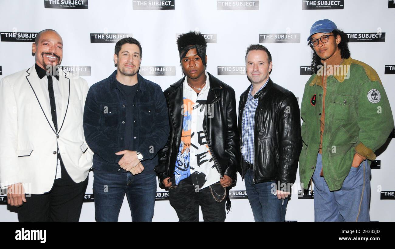 New York, United States. 19th Oct, 2021. Dominic Marcus, Jason Biggs ...