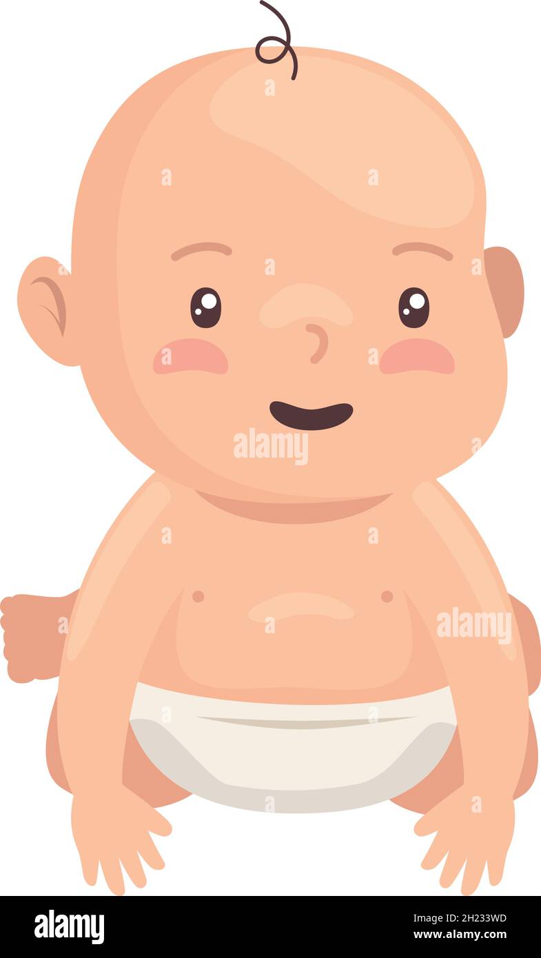 cute baby crawling Stock Vector Image & Art - Alamy
