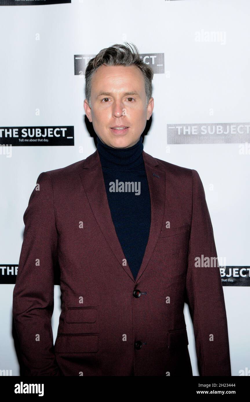 Actor Brian McManamon attends "The Subject" film premiere held at ...