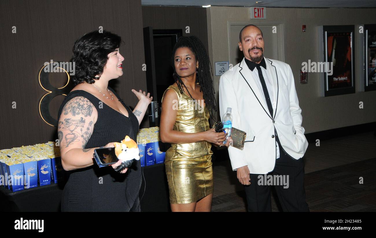 Megan Kingery, Chisa Hutchinson and Dominic Marcus speak during a toast ...