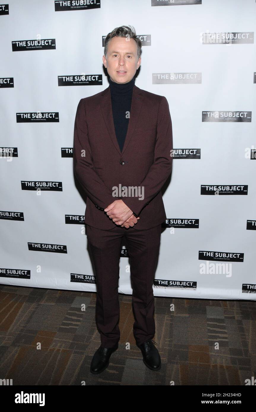 Actor Brian McManamon attends "The Subject" film premiere held at ...