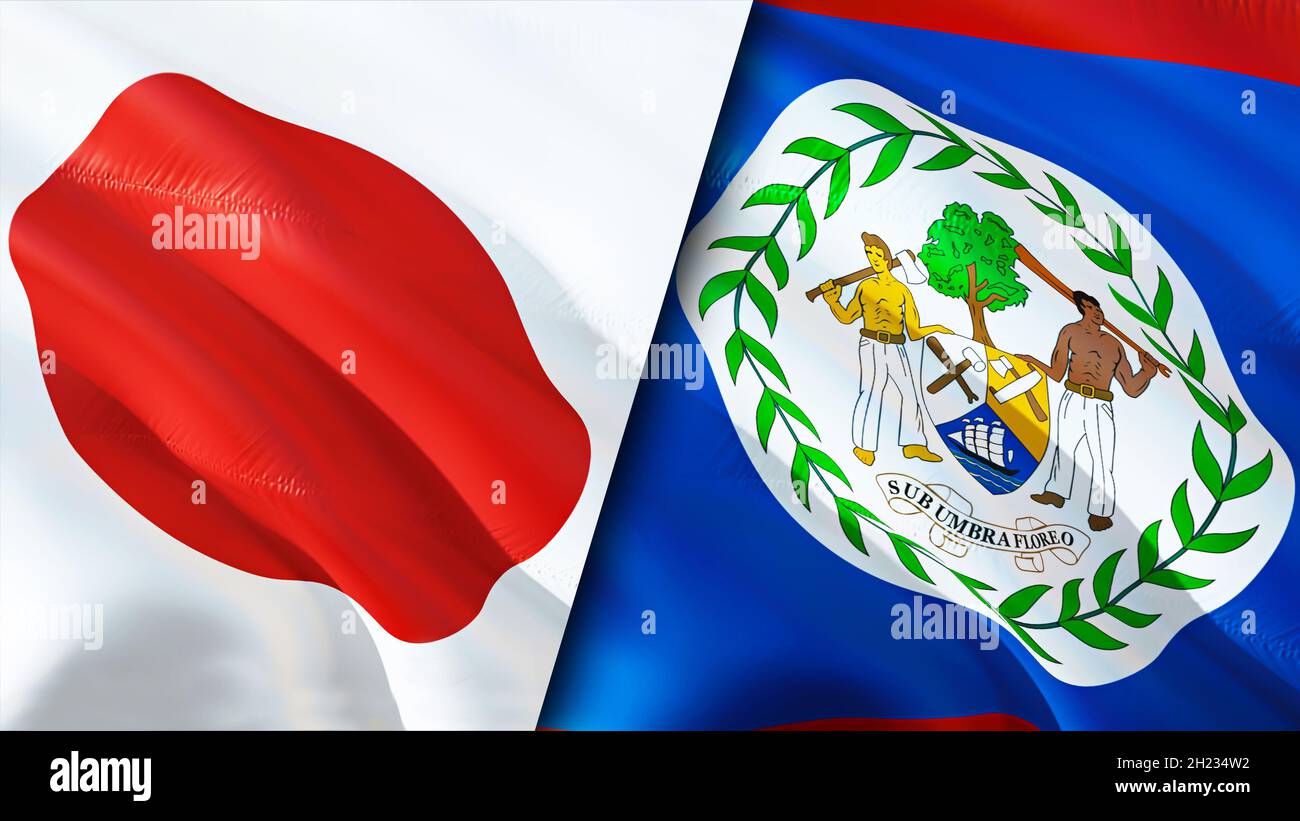 Japan belize flag hi-res stock photography and images - Alamy