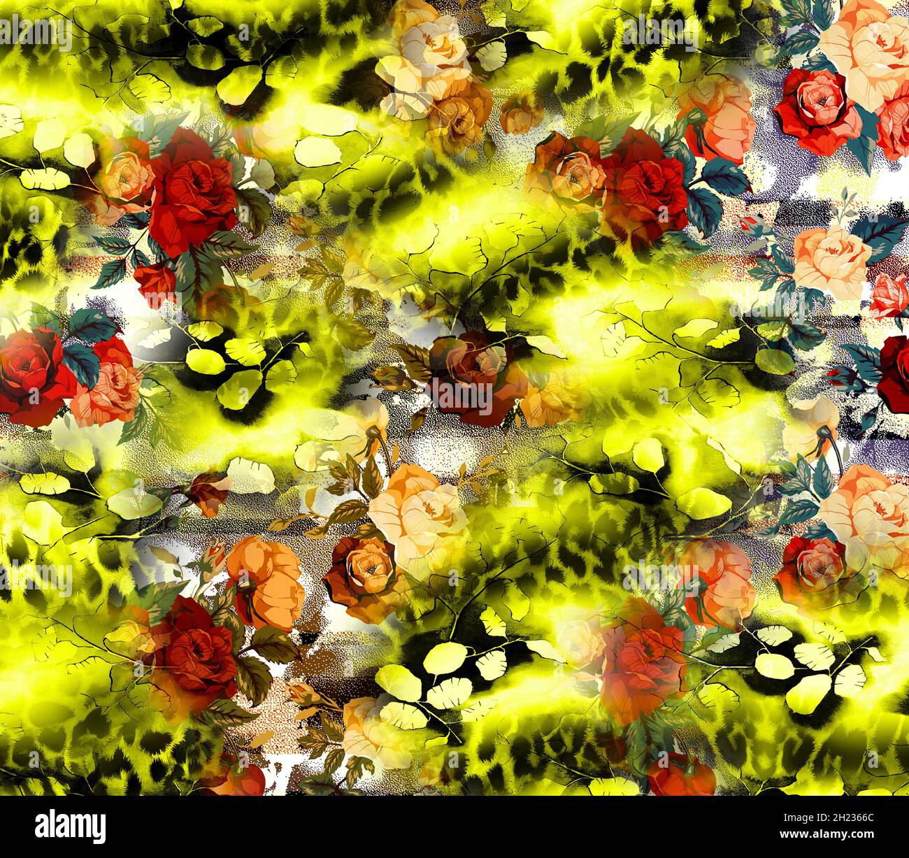 colorful animal prints, fabric patterns Stock Photo - Alamy