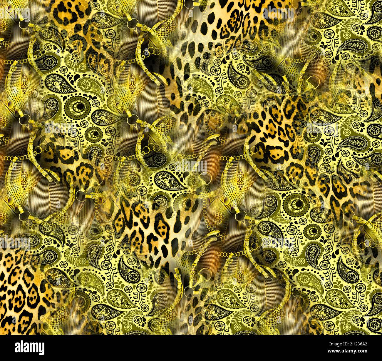 colorful animal prints, fabric patterns Stock Photo - Alamy