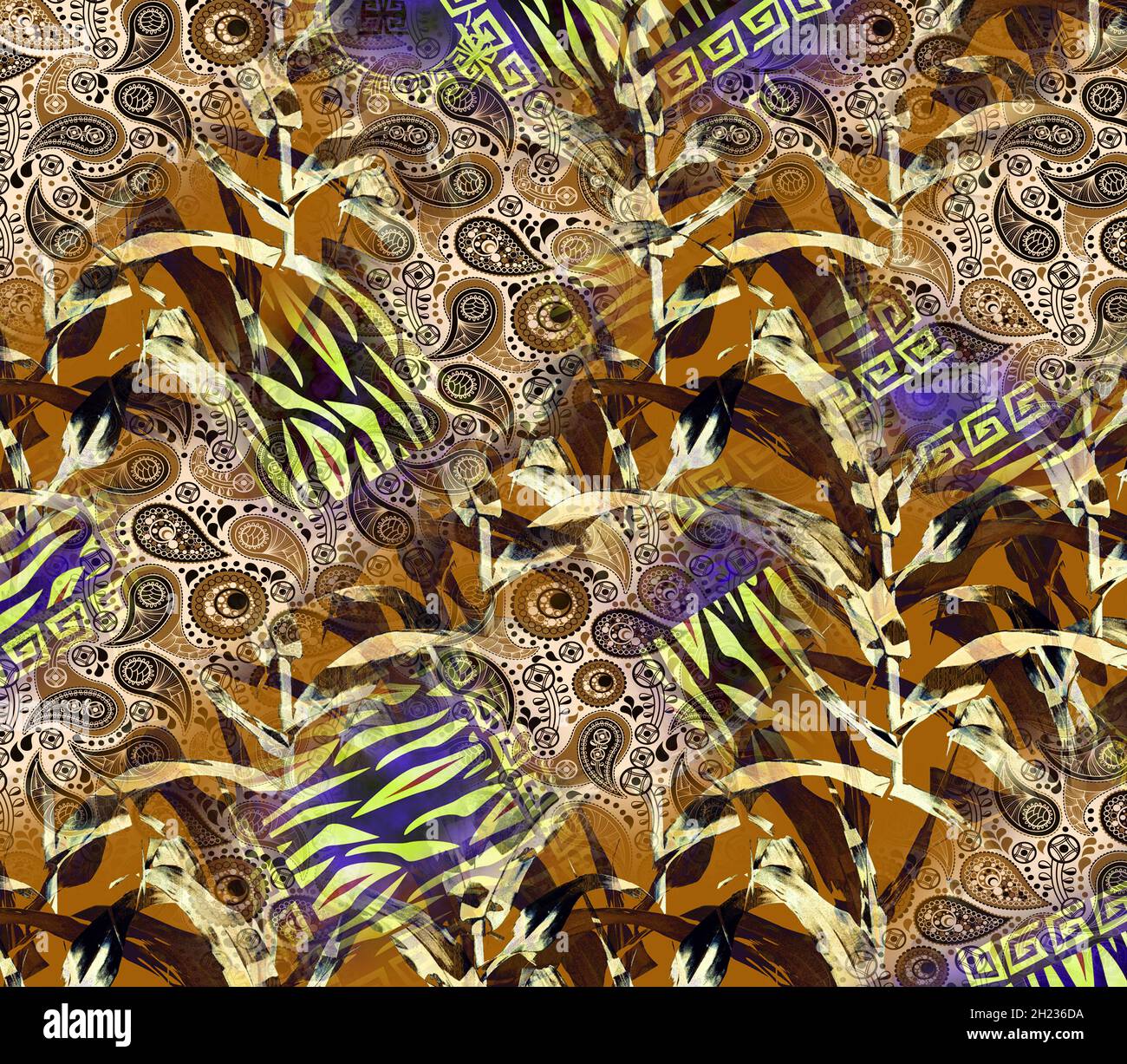 colorful animal prints, fabric patterns Stock Photo - Alamy