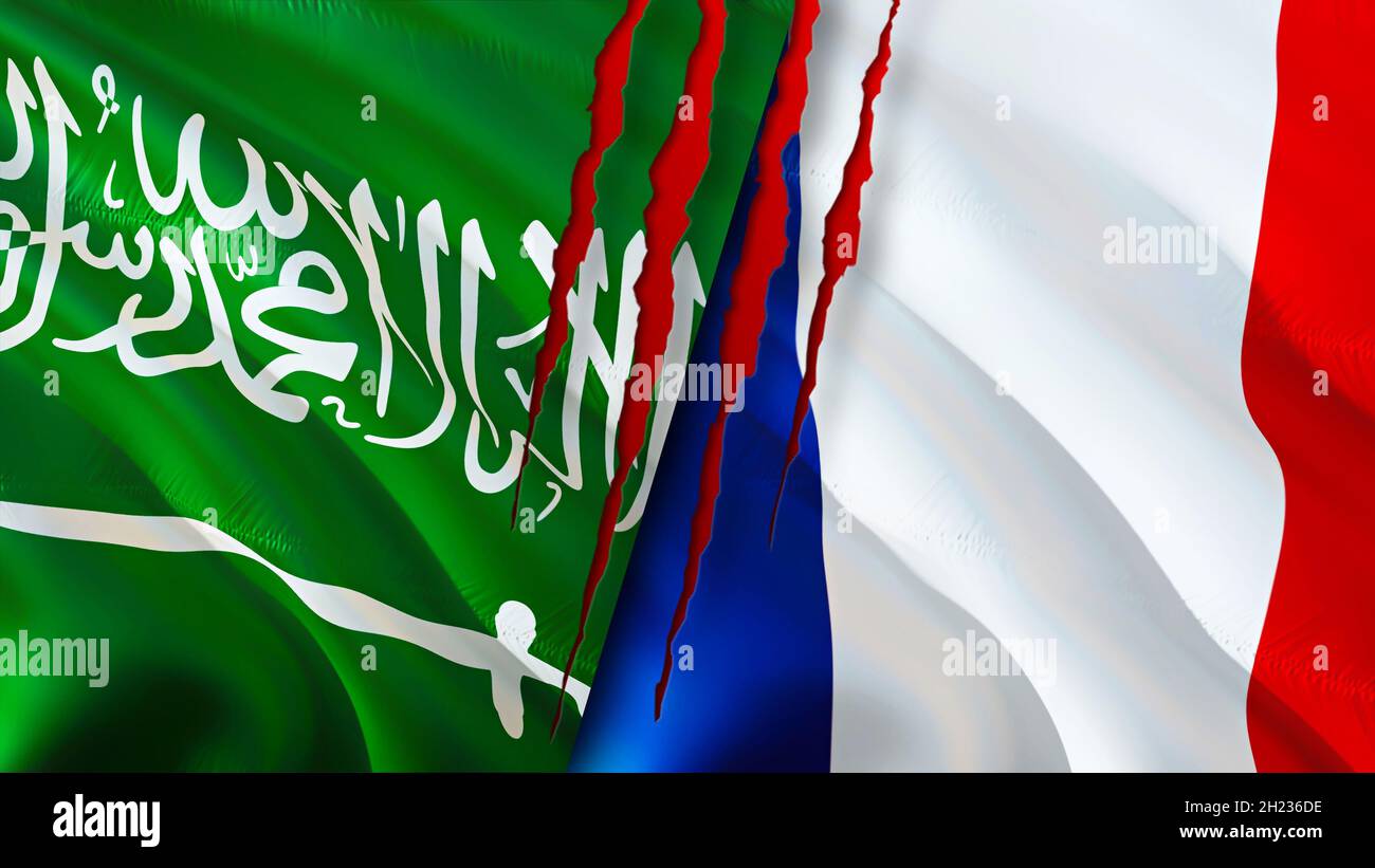 Saudi arabia france flag hi-res stock photography and images - Alamy
