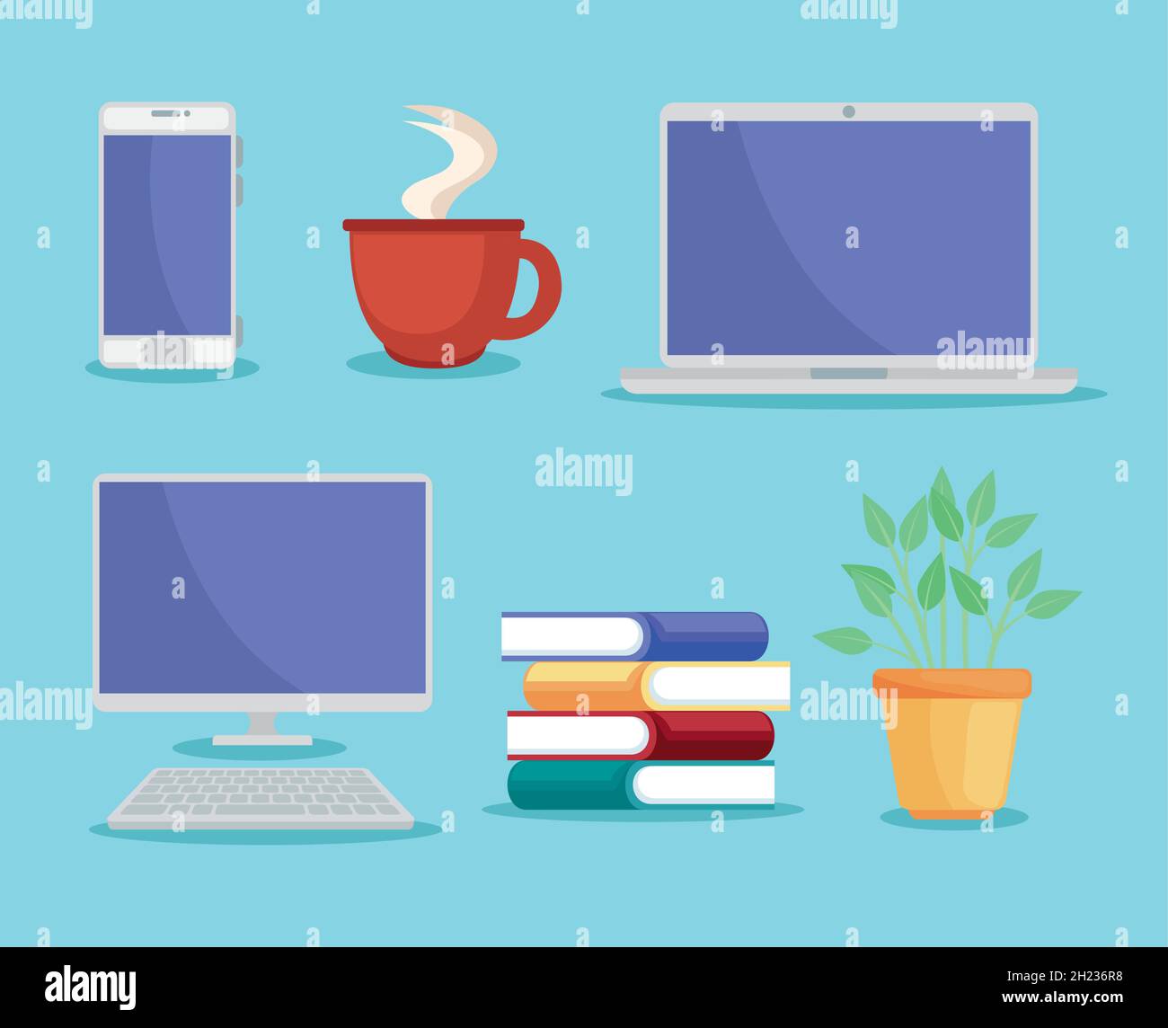 devices communication and objects Stock Vector Image & Art - Alamy