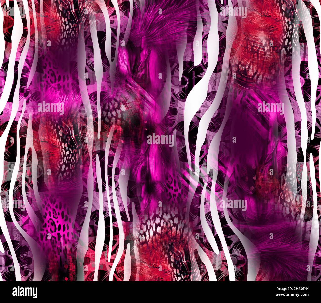 colorful animal prints, fabric patterns Stock Photo - Alamy
