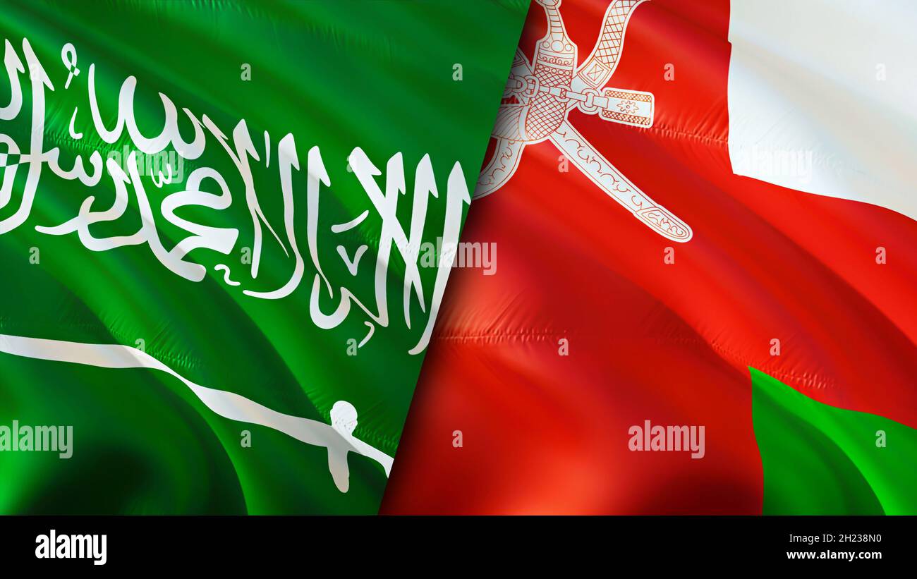 Oman saudi arabia flag hi-res stock photography and images - Alamy