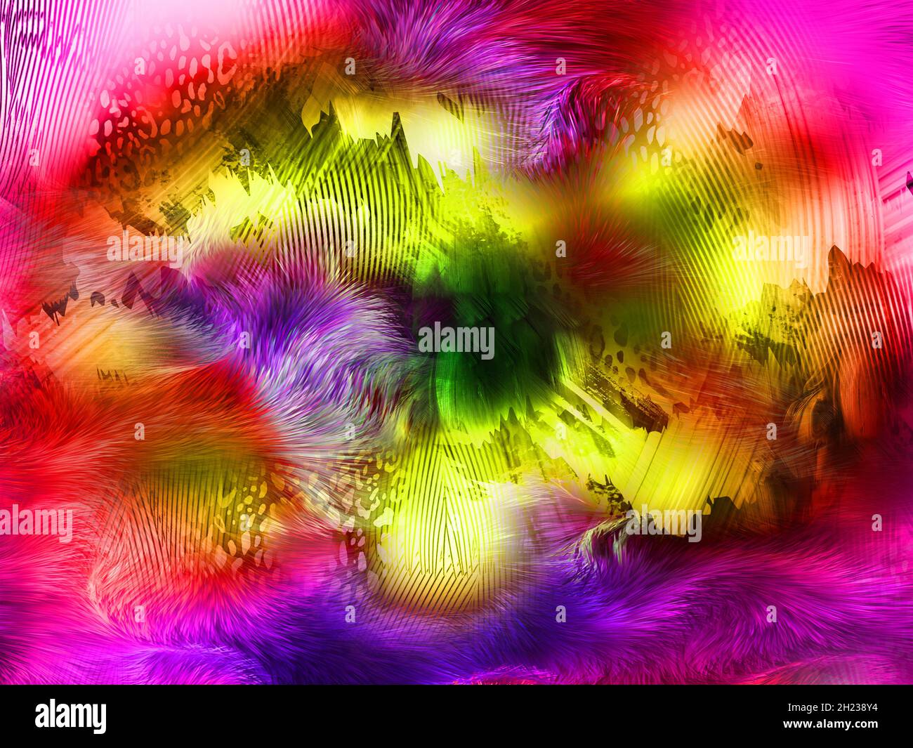 digital painted abstract design, colorful texture, fabric print pattern ...