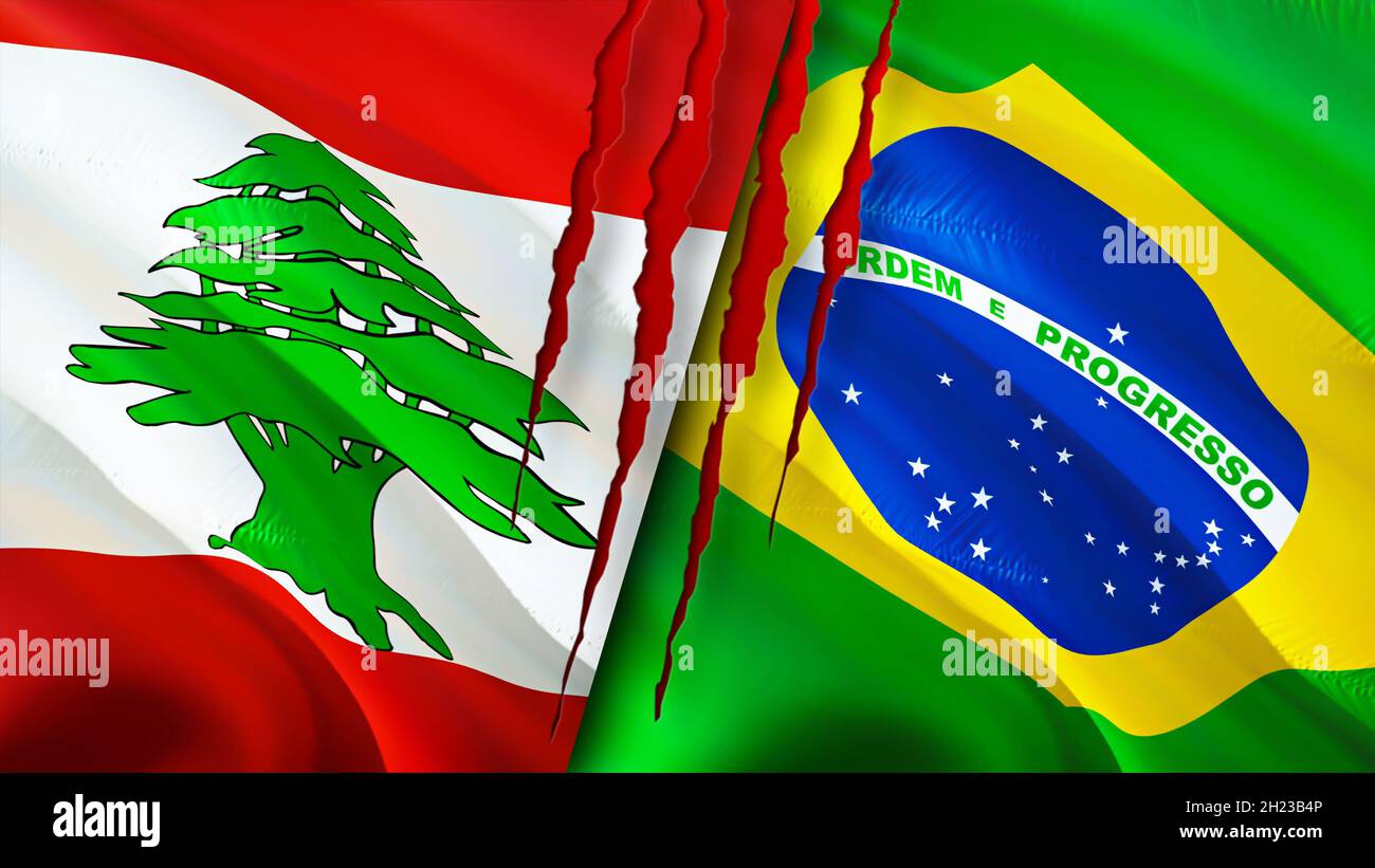 Brazil lebanon flag hi-res stock photography and images - Alamy