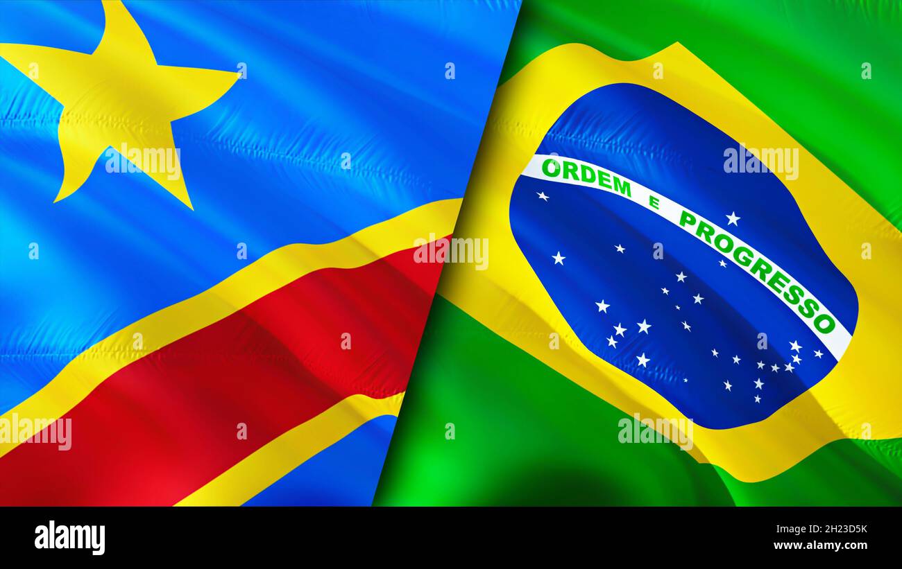 Brazil dr congo flag hi-res stock photography and images - Alamy