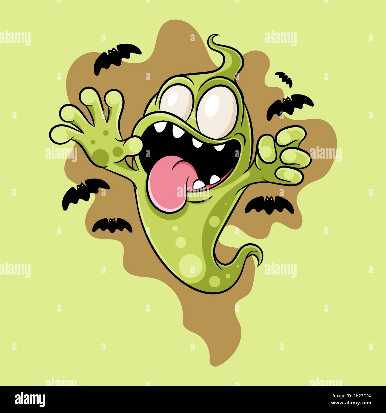 CUTE GHOST ILLUSTRATION Stock Vector Image & Art - Alamy
