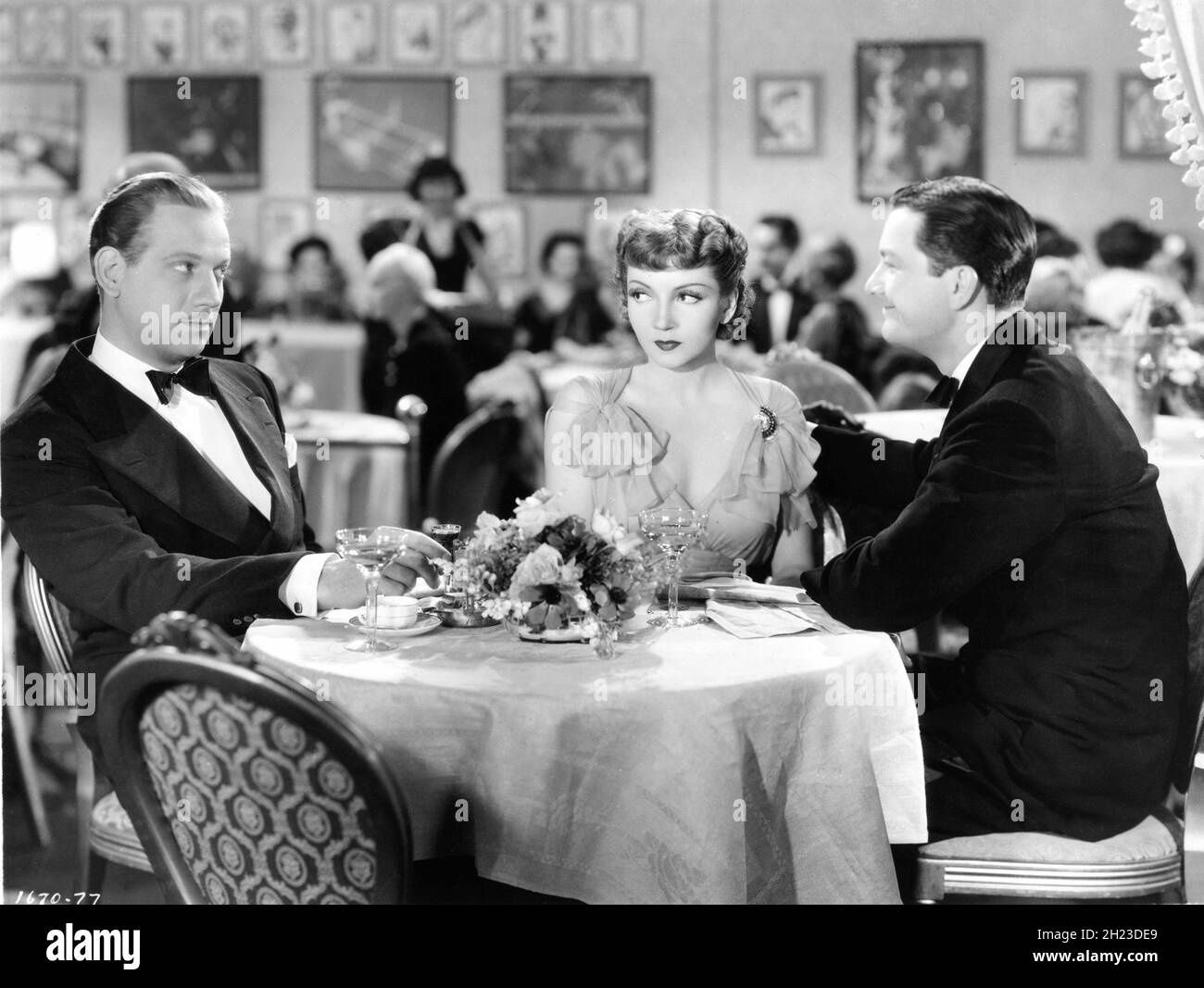 MELVYN DOUGLAS CLAUDETTE COLBERT and ROBERT YOUNG in I MET HIM IN PARIS ...