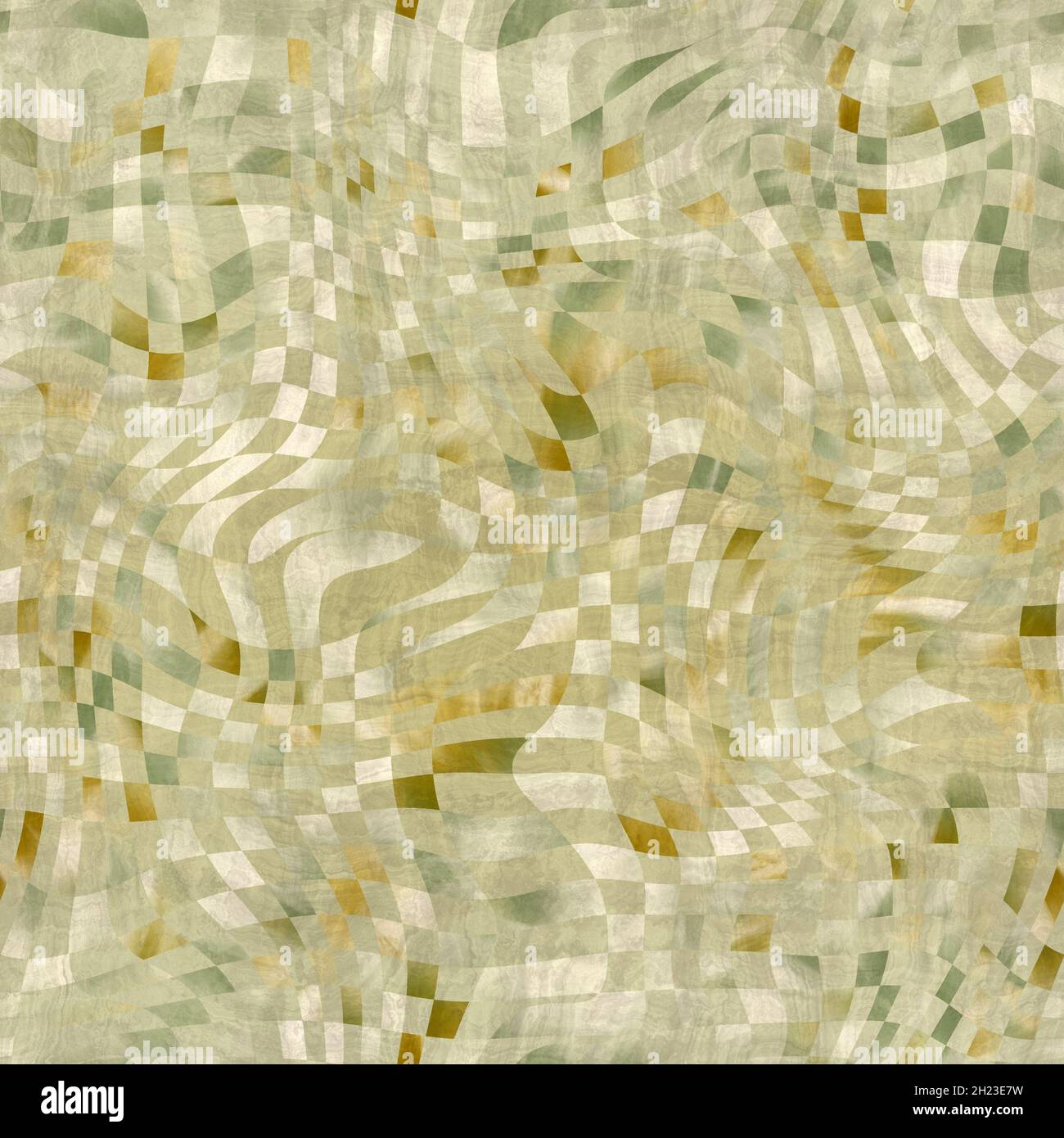 Seamless abstract wavy distorted check pattern for print Stock Photo ...