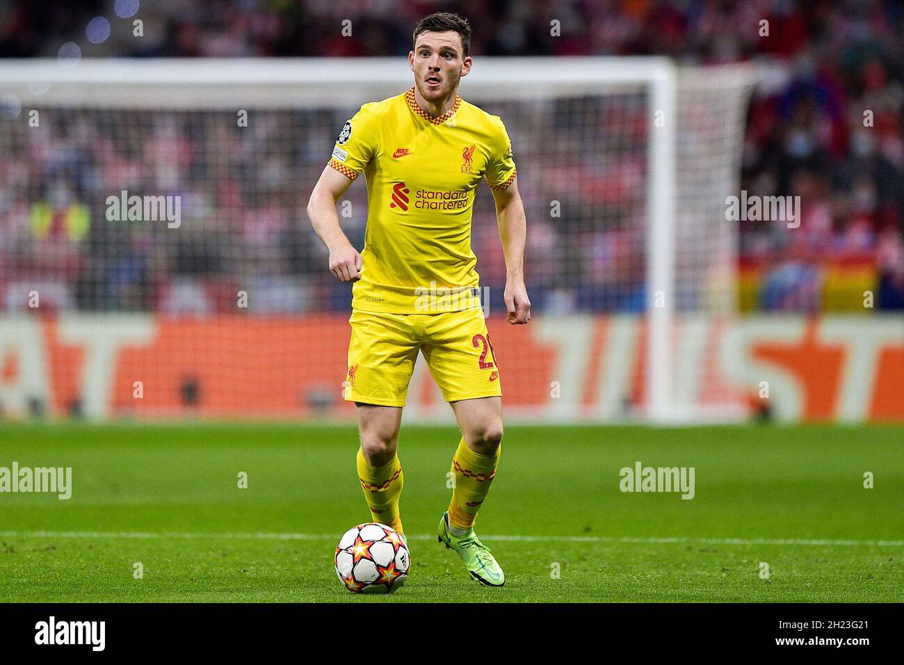 Andrew Robertson of Liverpool during the UEFA Champions League, Group B ...
