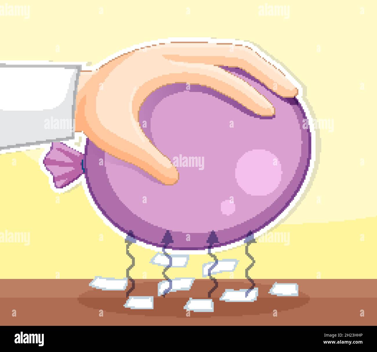 Thumbnail design with electrostatic science experiment illustration ...