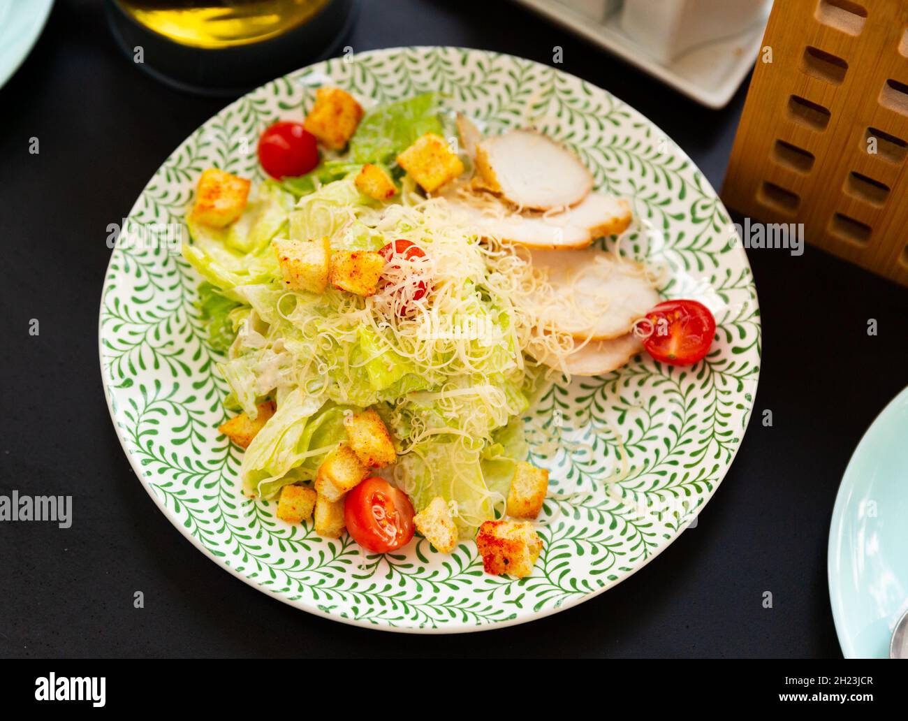 Dietic Caesar salad - light and healthy food Stock Photo - Alamy