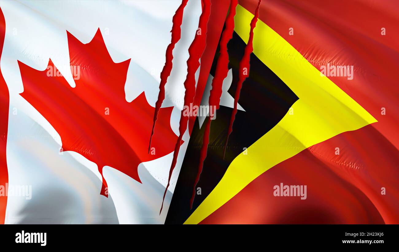 Canada east timor flag hi-res stock photography and images - Alamy