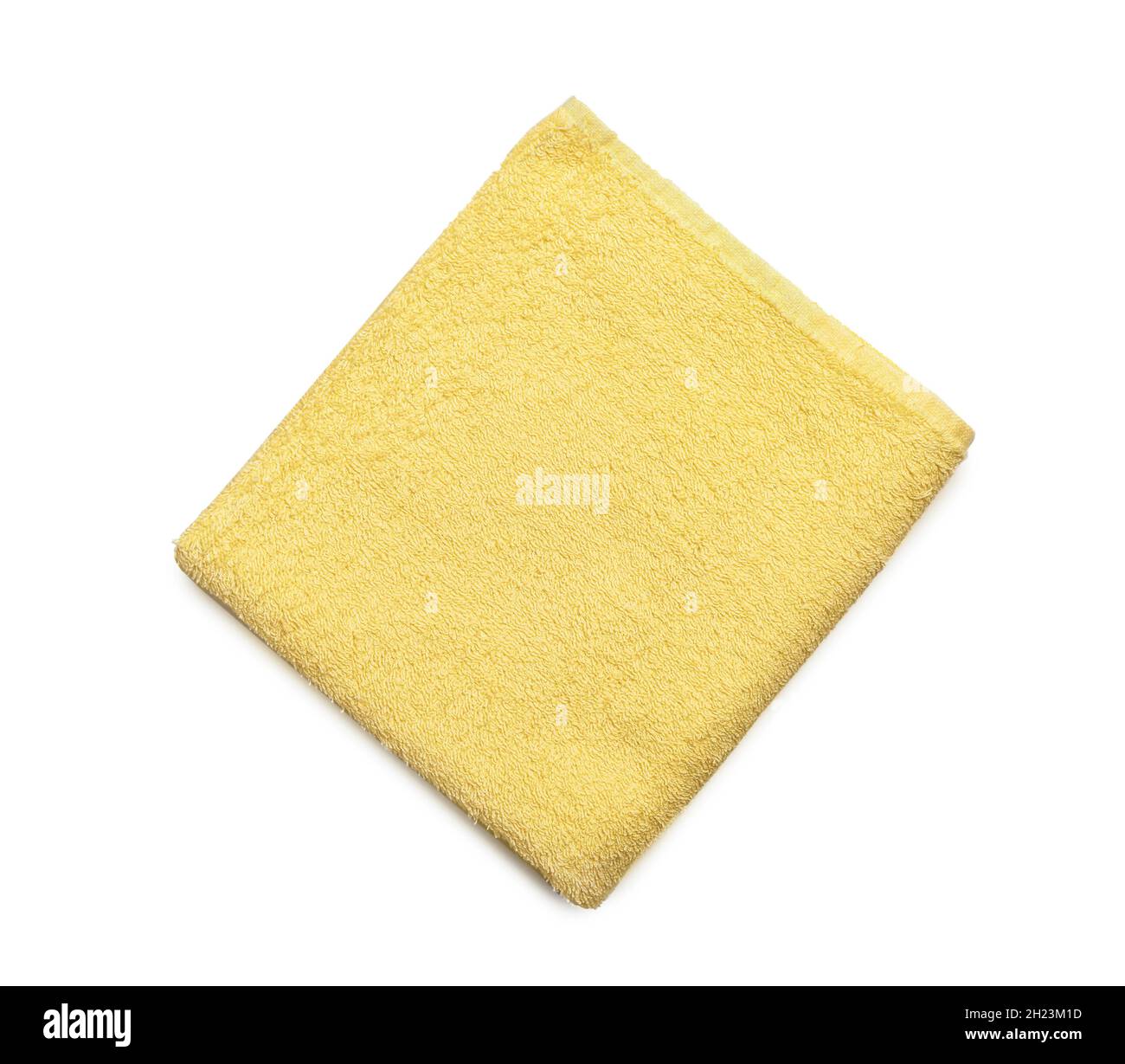 Clean soft towel on white background Stock Photo - Alamy