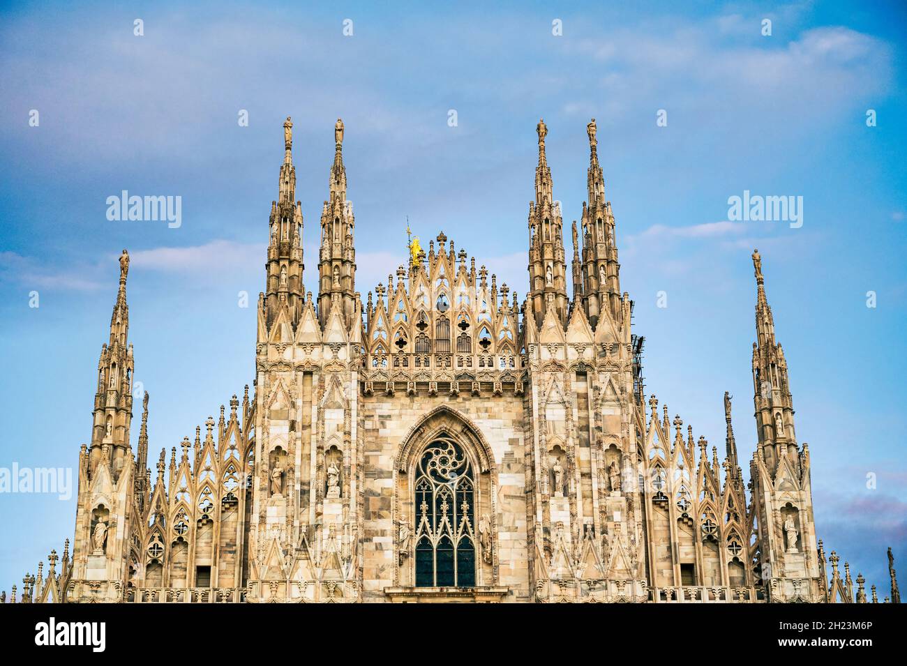 The Duomo-Cathedral symbol of Milan in Duomo Cathedral Square in Milan ...