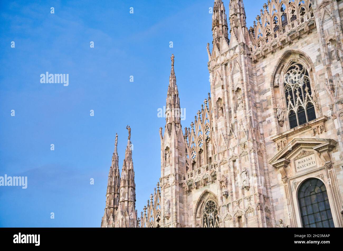 The Duomo-Cathedral symbol of Milan in Duomo Cathedral Square in Milan ...