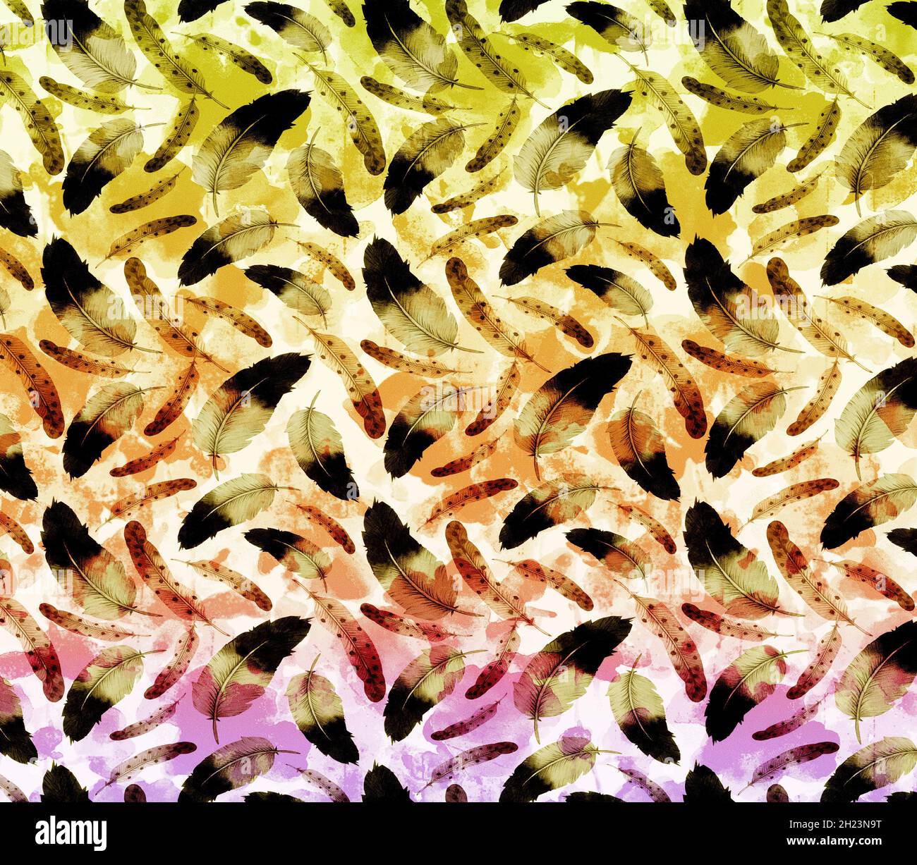 digital painted abstract design, colorful texture, fabric print pattern ...
