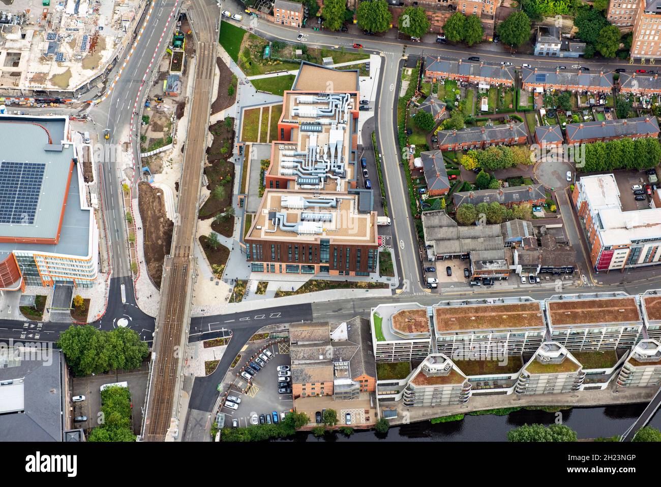 Aerial image of the South Side of Nottingham City, Nottinghamshire ...