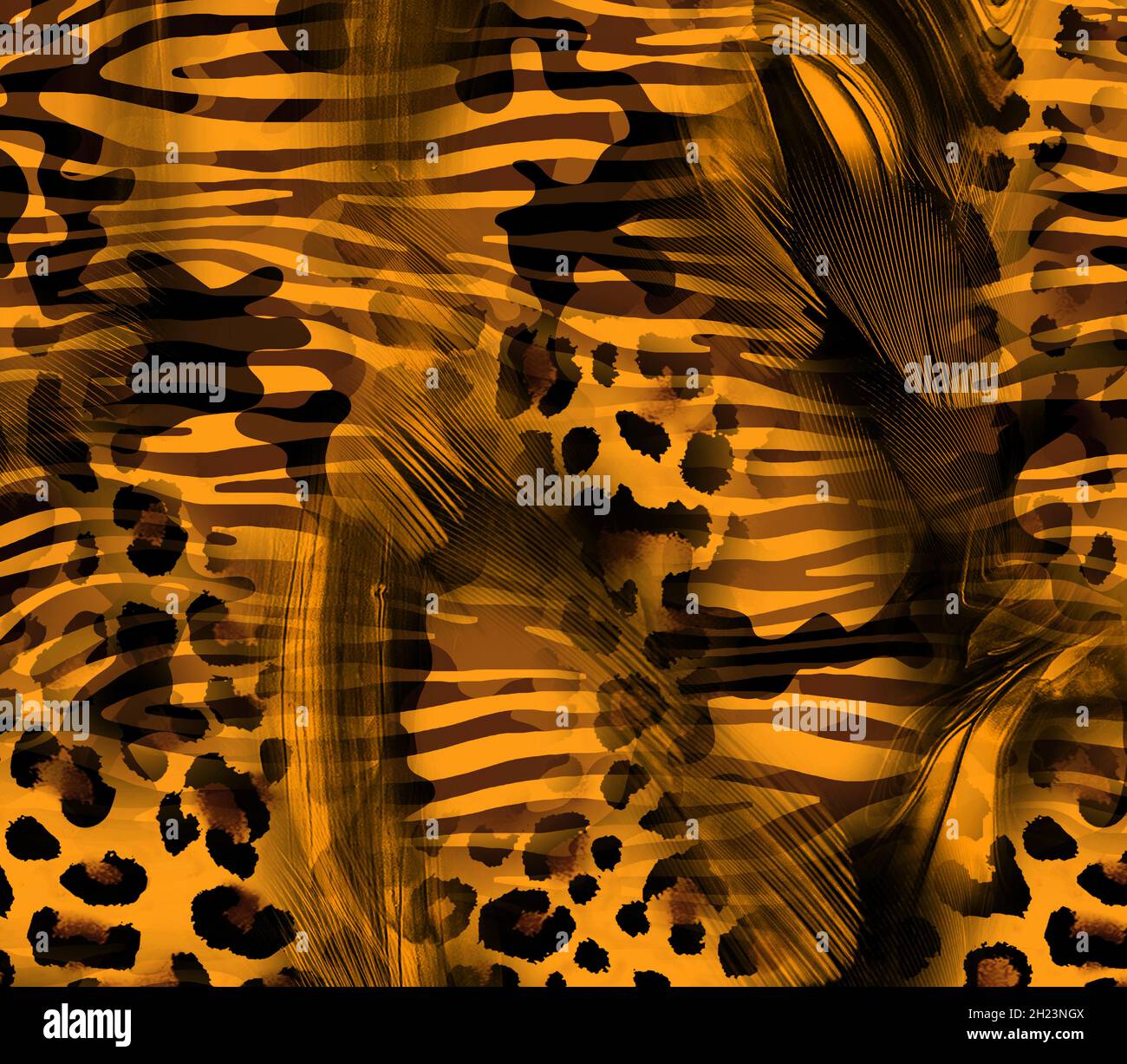 digital painted abstract design, colorful texture, fabric print pattern ...
