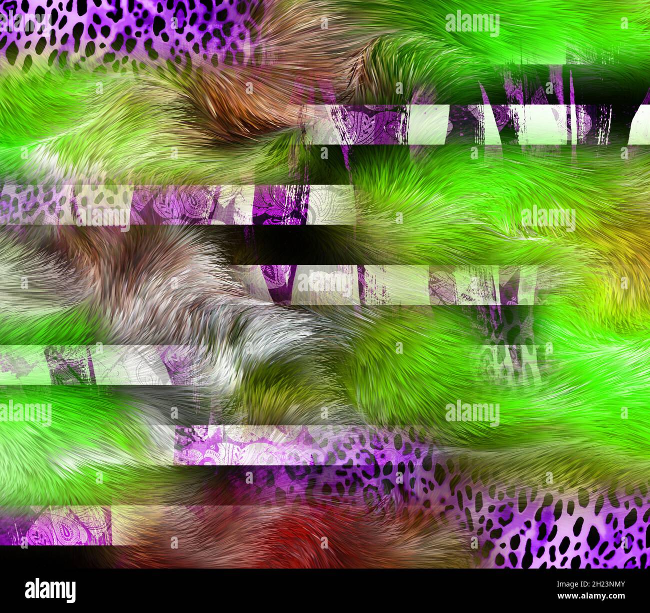 digital painted abstract design, colorful texture, fabric print pattern ...