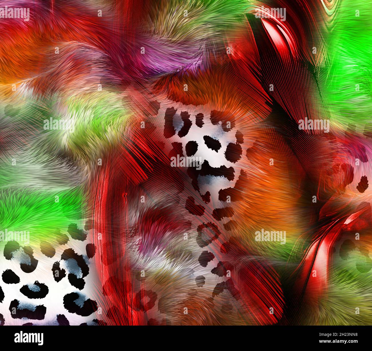 digital painted abstract design, colorful texture, fabric print pattern ...